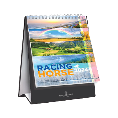 Racing Horse Desk Calendar 2024 | Corporate Gifts & Premium Merchandise ...