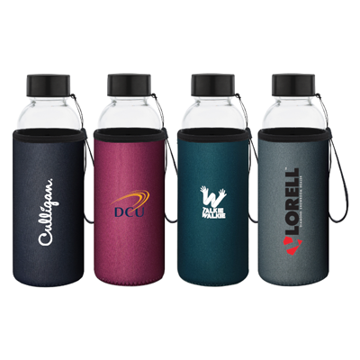 ARCANE Glass Bottle With Neoprene Pouch – 500ml | Water Bottles ...
