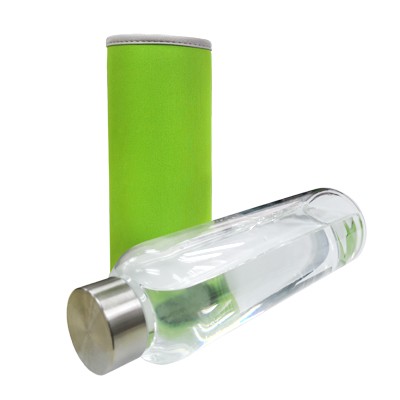 NEO Glass Bottle With Neoprene Pouch - 550ml | Water Bottles Supplier ...