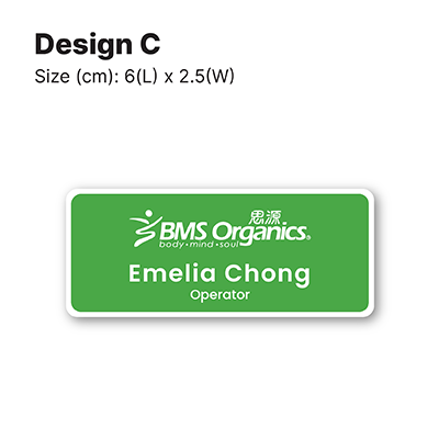 White Acrylic Name Tag with Magnetic Back | CUstom Name Tags Supplier ...