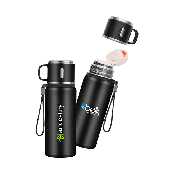CUP Stainless Steel Vacuum Thermos Flask with Handle - 600ml ...
