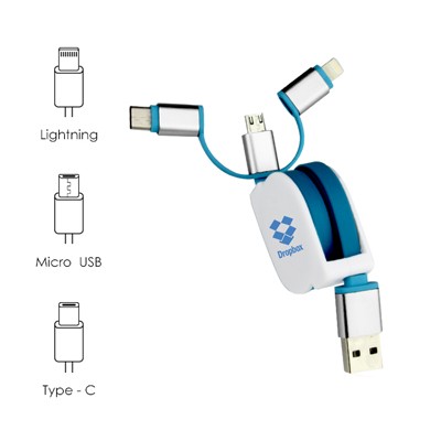 SCORPIO Retractable Charging Cable with Type-C | Corporate Gifts ...